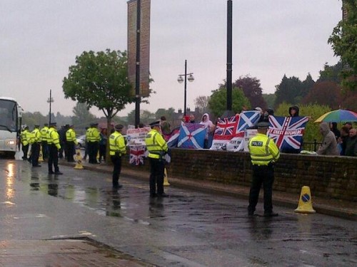 Three in court after mosque protest in Dumfries | Islamophobia Watch