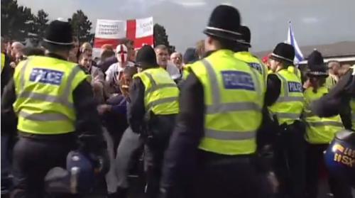 Sheffield anti-mosque protest: EDL hurl missiles and charge police ...