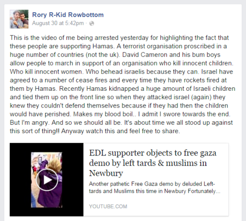 Five convicted over EDL Thatcham protest | Islamophobia Watch