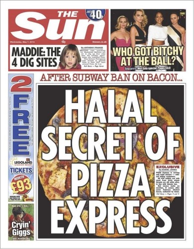 Sun exposes ‘halal secret’ of Pizza Express … except that it’s not a ...